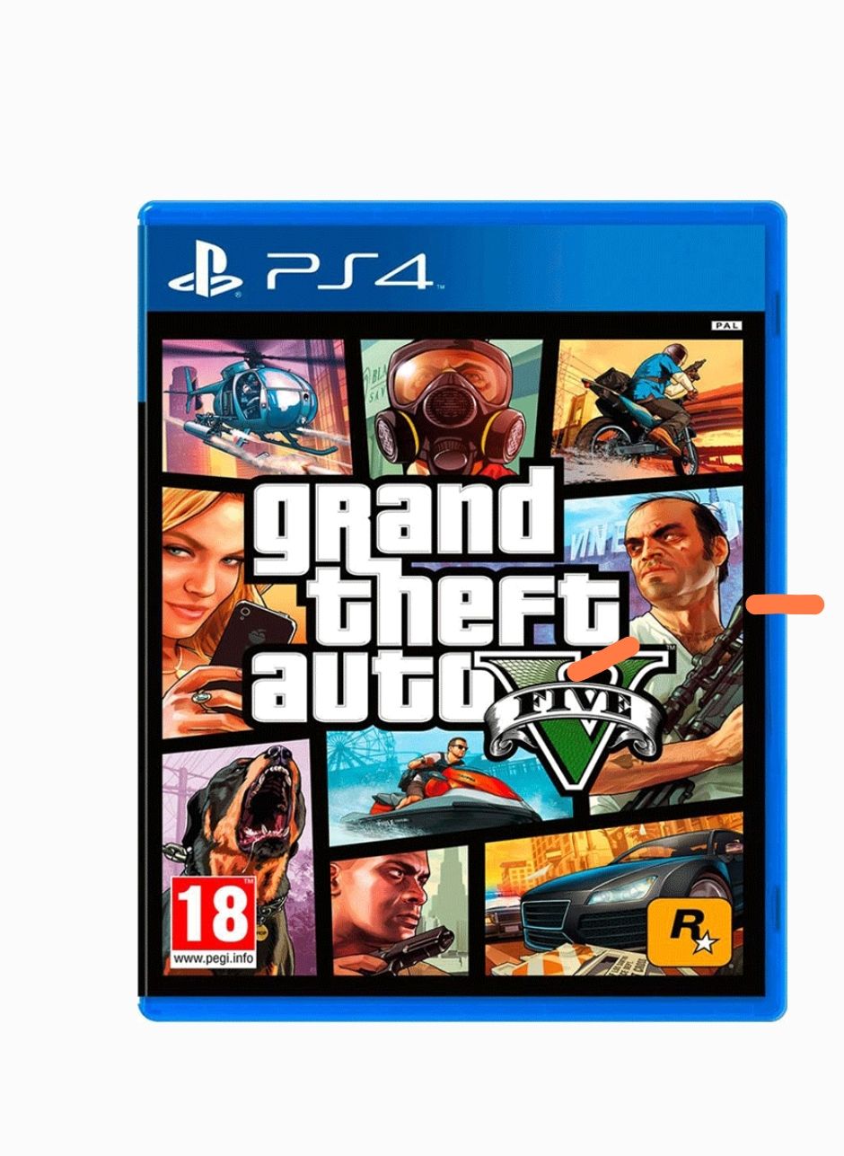 Grand thef auto GTA V 5 Playstation 4 PS4 DVD disk (used) | Daraz.pk