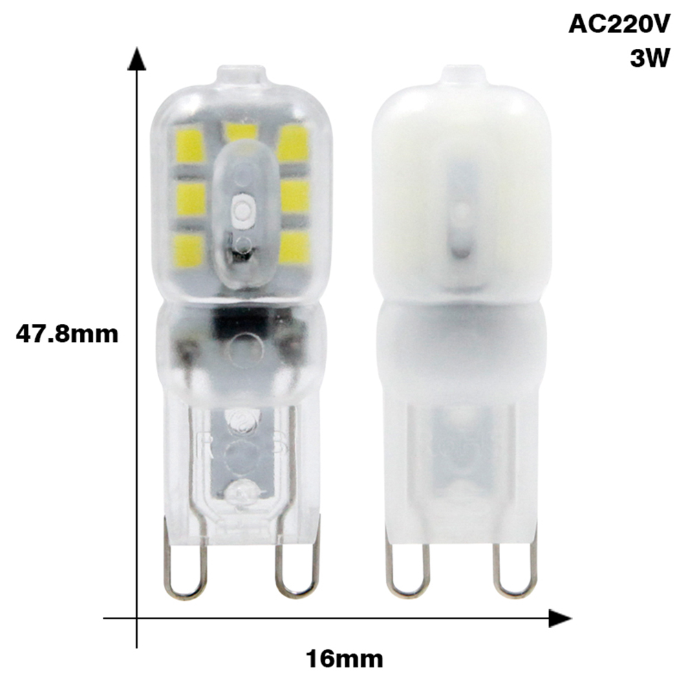 【TopazTrove】MiNi G9 Led Bulb AC 220V 2W Transparent/Milky White ...
