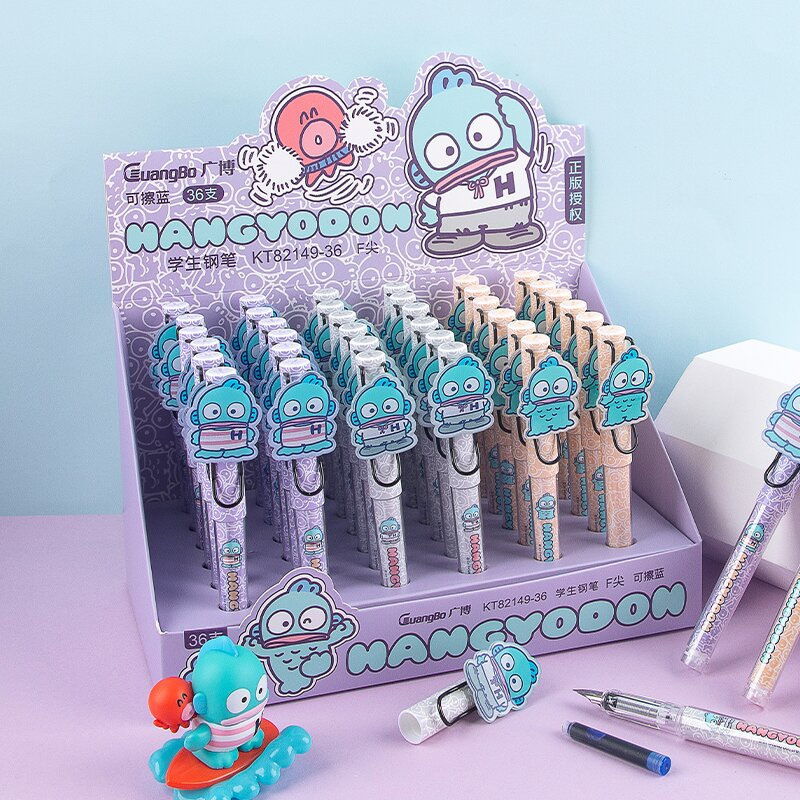 Sale】Genuine Guangbo Series Ugly Fish Student Pen Erasable Blue Refill ...