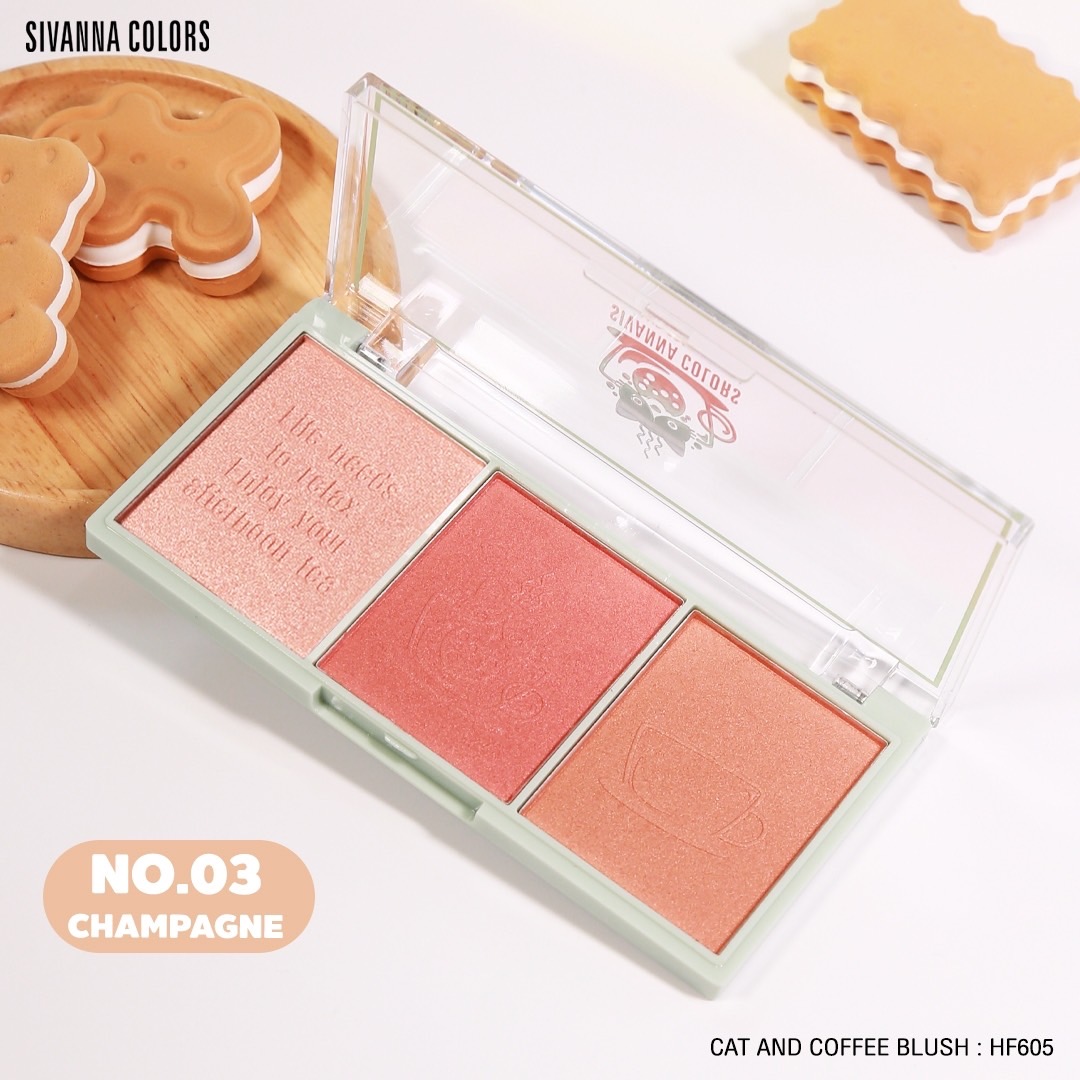 HF605 SIVANNA COLORS CAT COFFEE BLUSH ซีเวนน่า คัลเลอร์ แคท แอนด์ ...