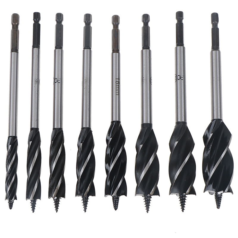 10-25mm Twist Drill Bit Set Wood Fast Cut Auger Carpenter Joiner Tool ...