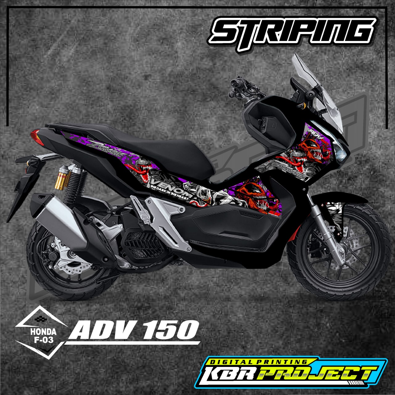 [COD] Stiker ADV 150 striping ADV 150 motor HONDA motor sticker variasi ...
