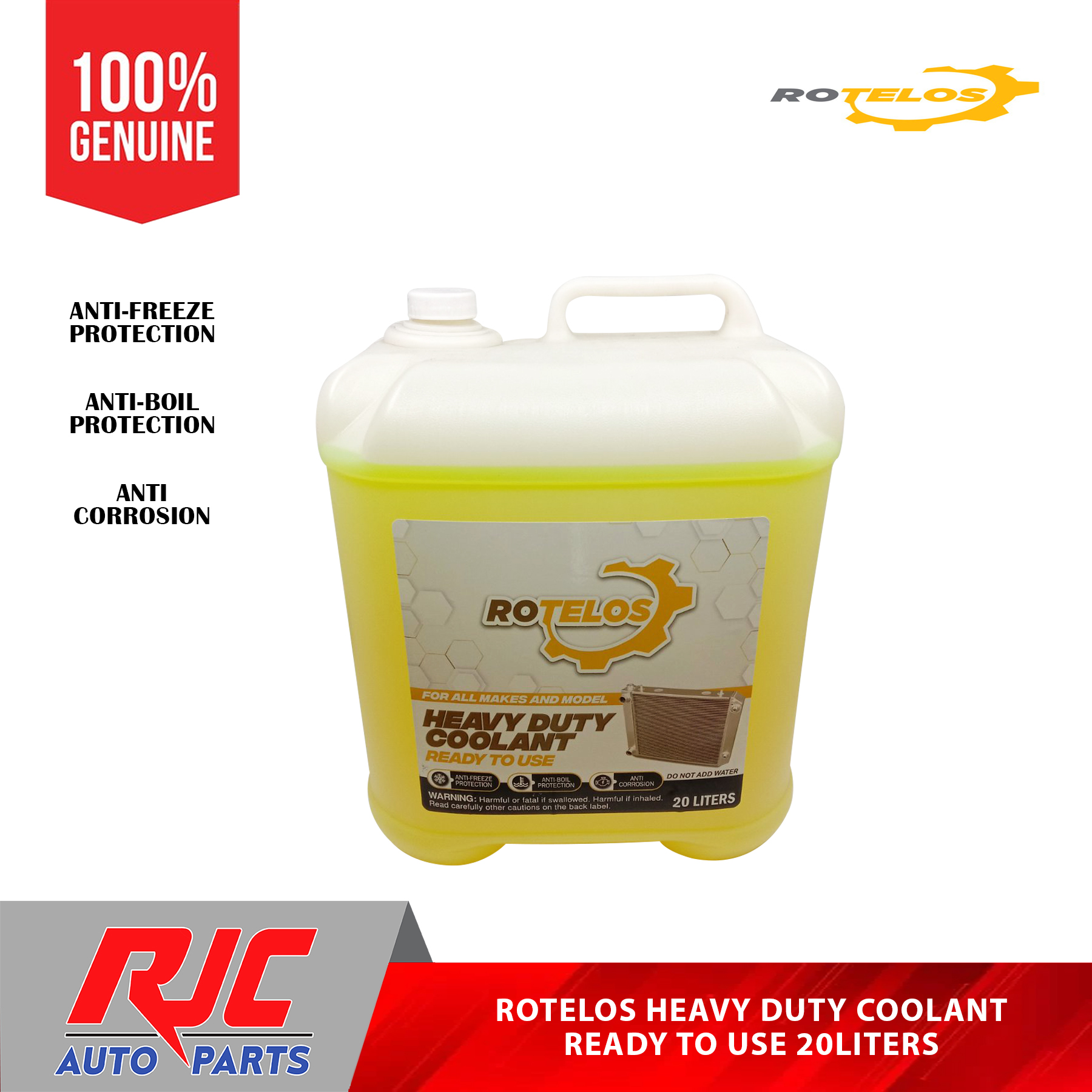 Rotelos HEa-vy Duty Coolant Ready To Use 20Liters | Lazada PH