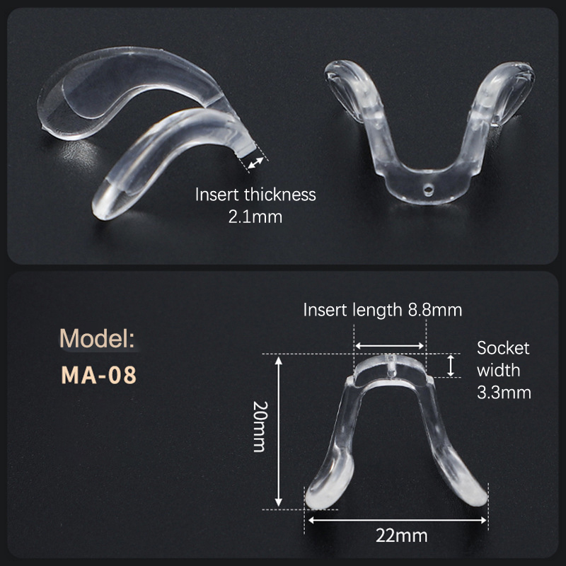 Saddle Glasses Nose Pad One-piece Ose Clip Nose Bridge Eyeglasses Anti ...