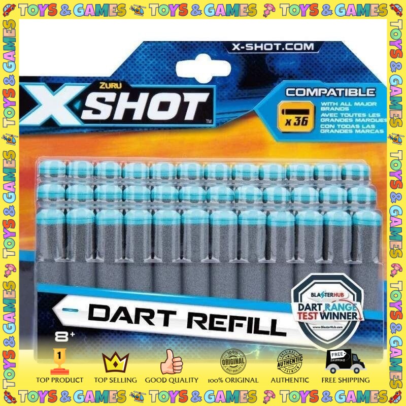 Zuru X-Shot Excel Blaster Toy Gun Refill Pack Darts Bullet - 36 pcs New ...