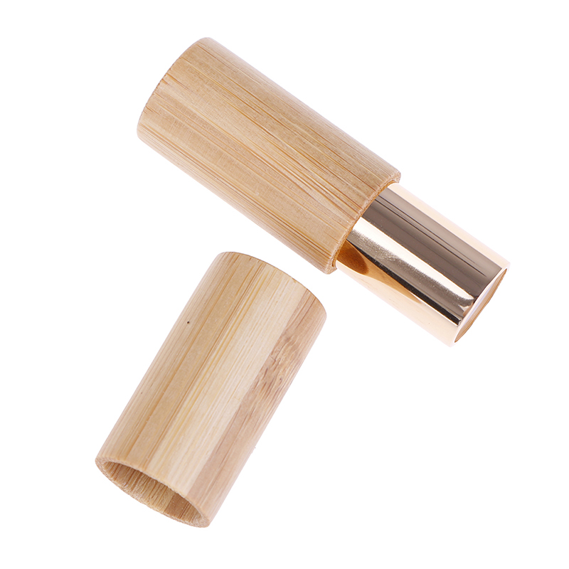 4G Bamboo Lipstick Tube Top Grade Lip Balm Sub Package DIY Empty Lip ...
