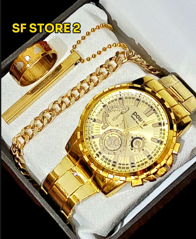2025 NEW MENS FASHION HOT DEAL -LUXURT STAINLESS STEEL GOLDEN WRIST ...