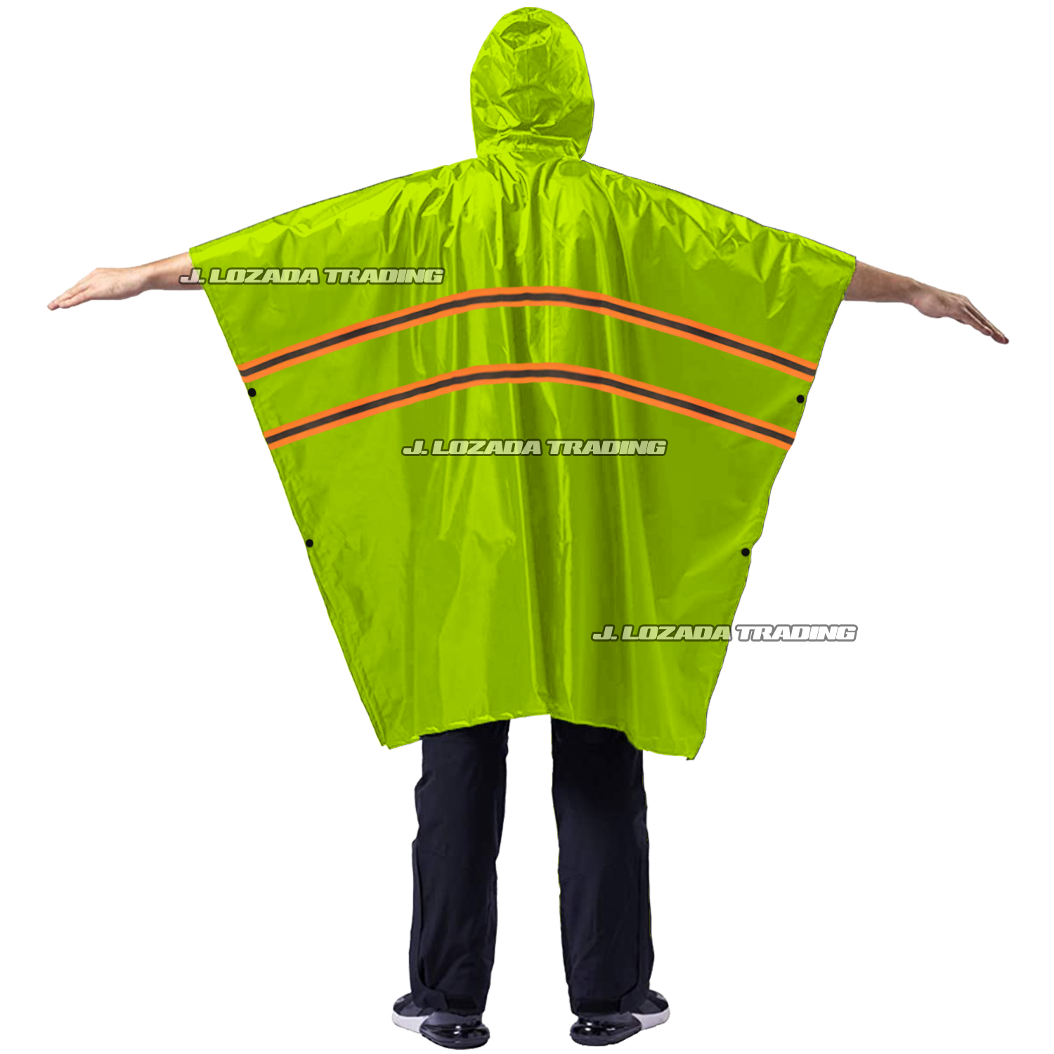 HIGH QUALITY RAINCOAT WITH REFLECTOR - Kapote / Vulcanize stitch with ...