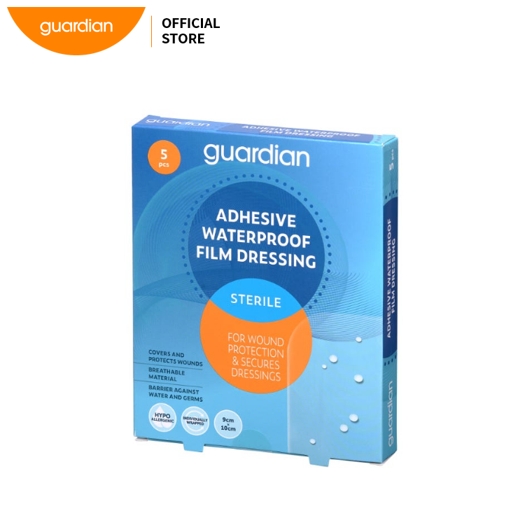 Guardian Adhesive Waterproof Film Dressing 9X10Cm 5's | Lazada