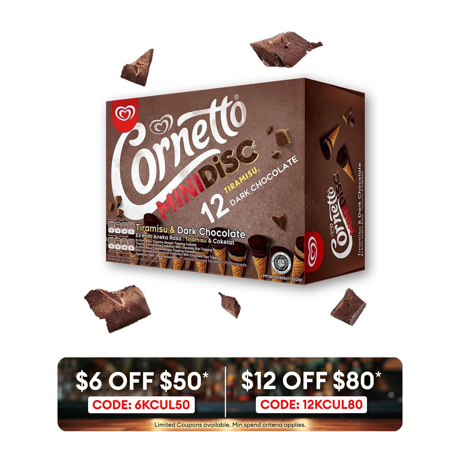 CORNETTO Mini Tiramisu And Dark Chocolate Multipack - Ice Cream ...