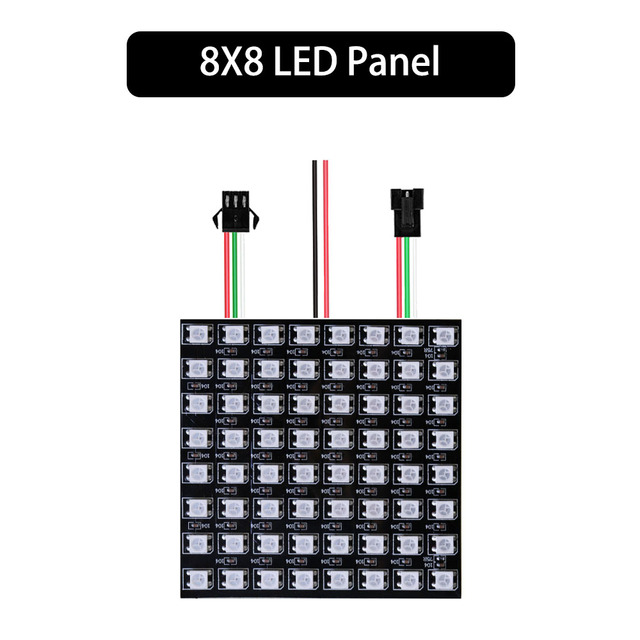 Dc5v Ws2812b Matrix Individually Addressable Ws2812 Led Panel Smart ...