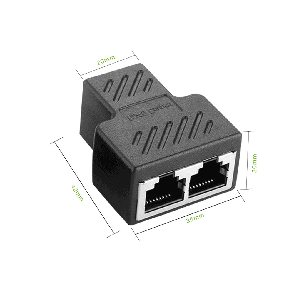 【VogueVenture】1 To 2 Ways RJ45 Ethernet LAN Network Splitter Double ...