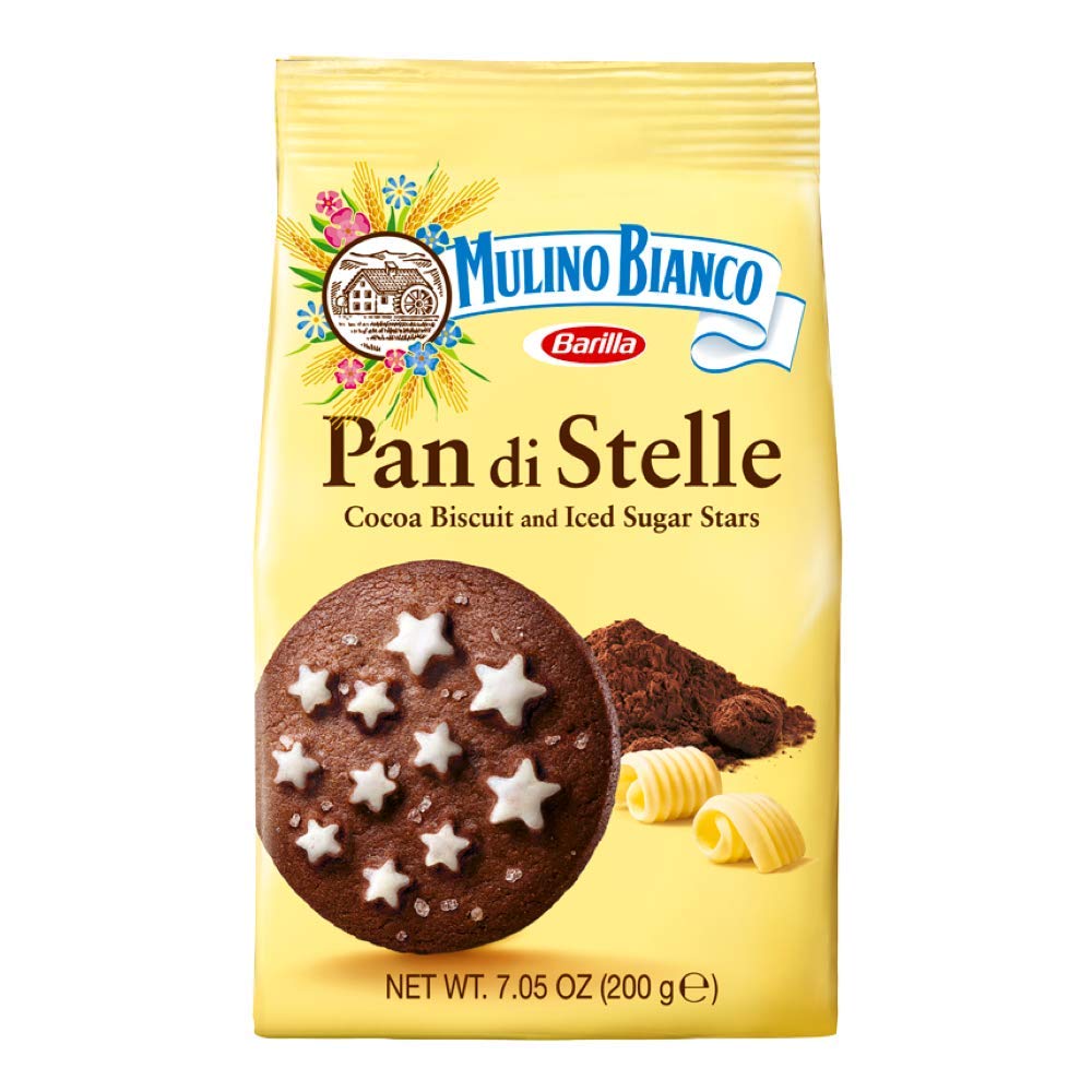 Mulino Bianco Pan Di Stelle Cocoa Biscuit & Iced Sugar Stars มูลิโน ...