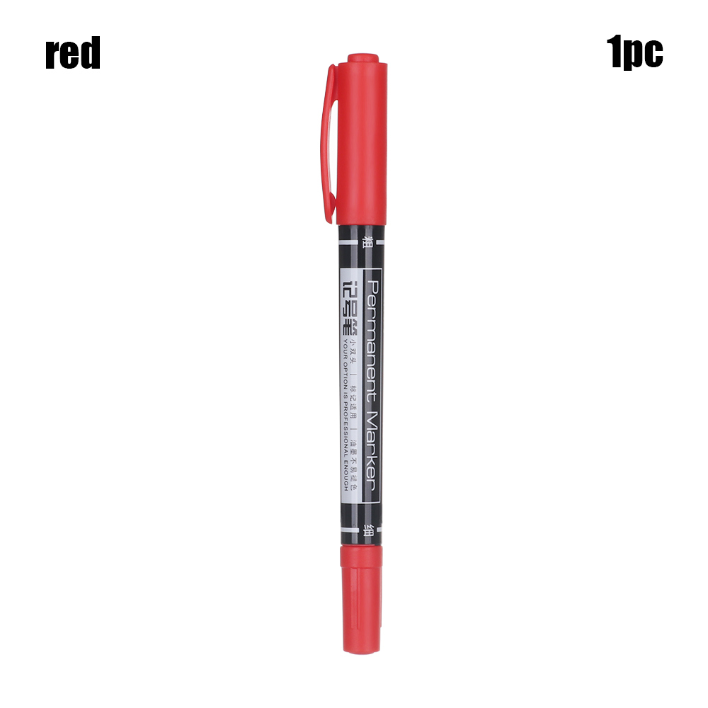 【CyberMart123】1PC Colored Twin Tip Pen Dry Permanent Marker Paint Point ...