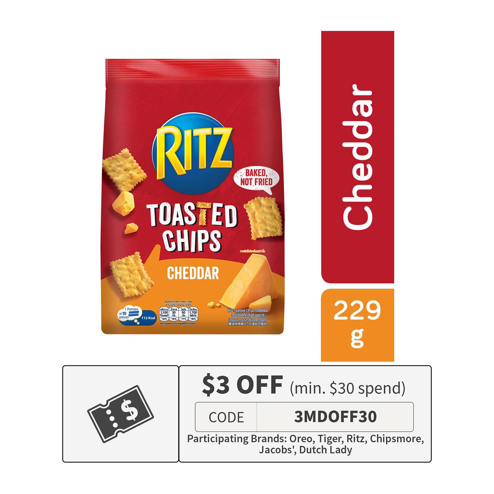 Ritz Toasted Chips Cheddar Biscuits 229G | Lazada Singapore