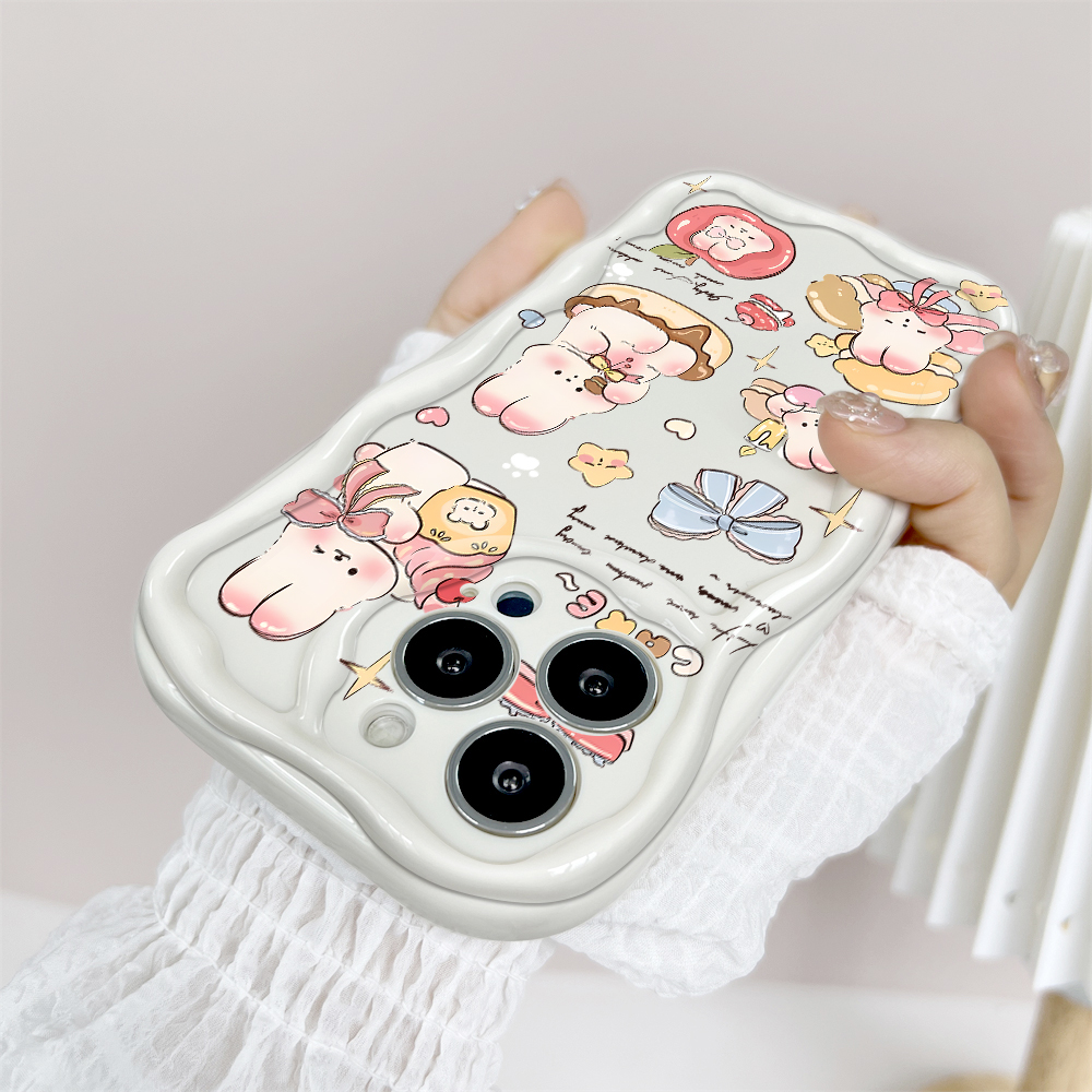 YYDS for Vivo Y100 Back Cover Cute Cartoon Rabbit Case Cream Texture ...