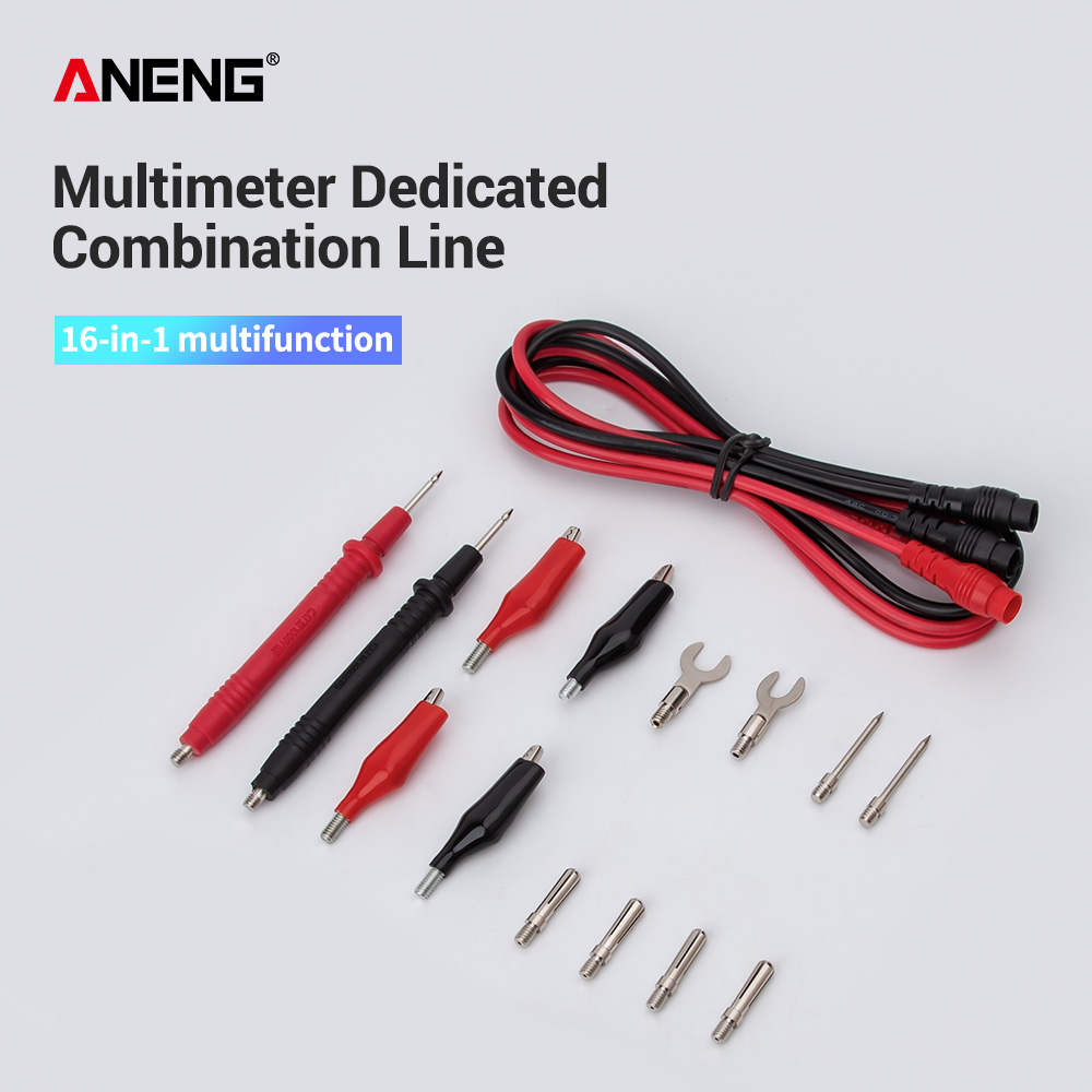 1000v 10a Thin Tip Needle Multimeter 16pc Multi Meter Test Lead Probe ...
