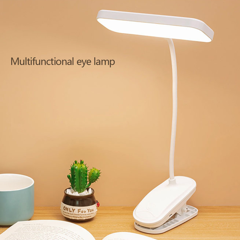 JM Led Eye Protection Desk Lamp with Clip Usb Rechargeable Table Lamp ...