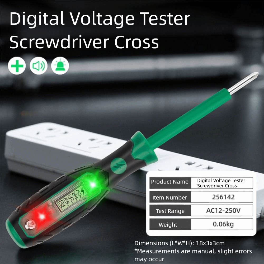 Test Pen Digital Electrical Screwdriver Electricity Detector Dual Light ...