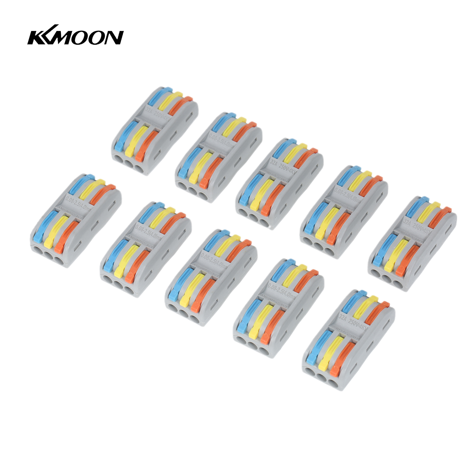 KKmoon 10pcs Wire Connectors Compact Splicing Connectors Cable ...