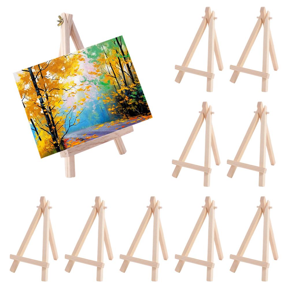 Folding Painting & Sketch Wood Mini Easel Small Foldable Triangle ...