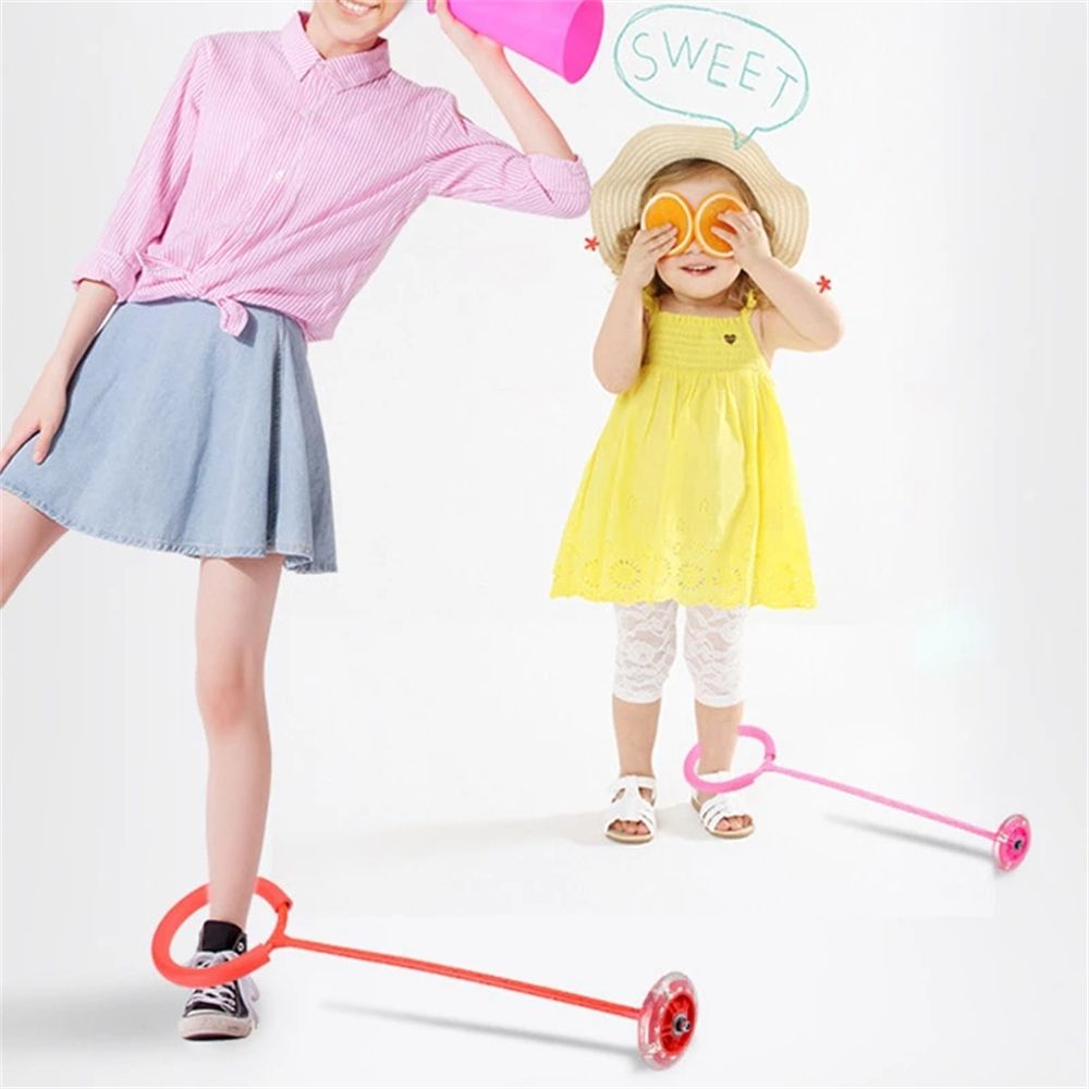 Playing Fun Flashing Light One Foot Jump Ropes Sports Entertainment ...