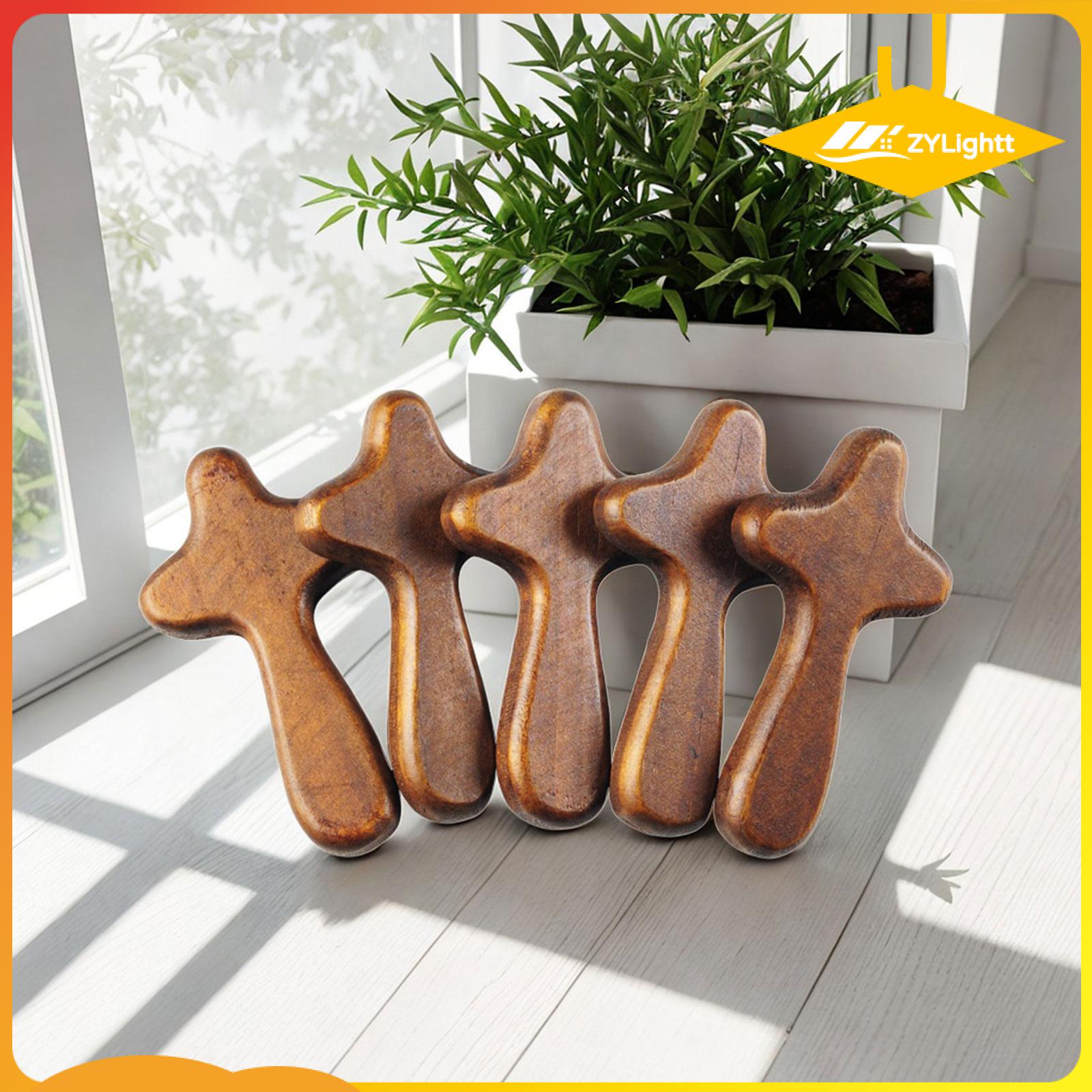 ZYLightt 5Pcs Wooden Holding Crosses Pocket Crosses Caring Colleague ...