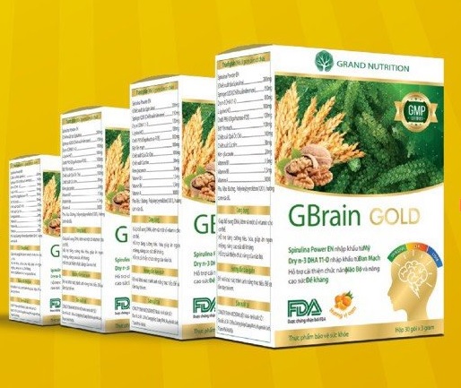 CỐM TRÍ NÃO GBRAIN GOLD - G BRAIN GOLD HỘP (30 GÓI) | Lazada.vn