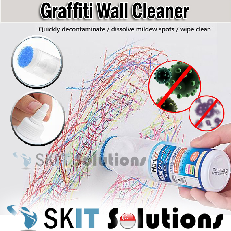 【SKIT SG】Hannah Graffiti Wall Cleaner Effective Stain Remover Household ...
