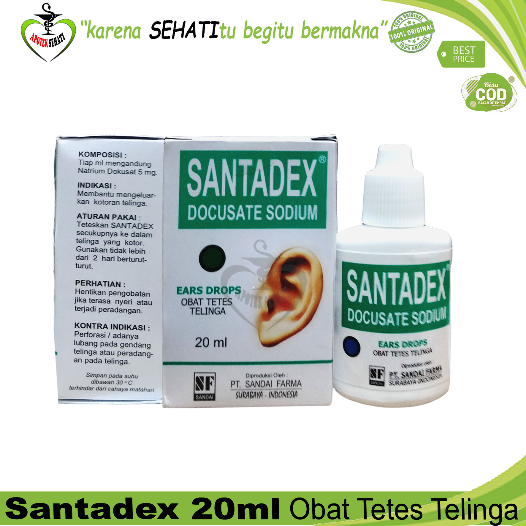 SANTADEX TETES TELINGA MENGHILANGKAN KOTORAN DAN MENGATASI INFEKSI ...