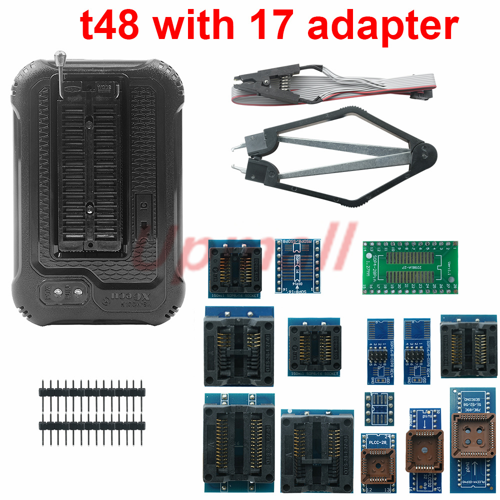 XGecu T48 Programmer 56 Pin Drivers ISP Support 21000+ with 30 adapters ...