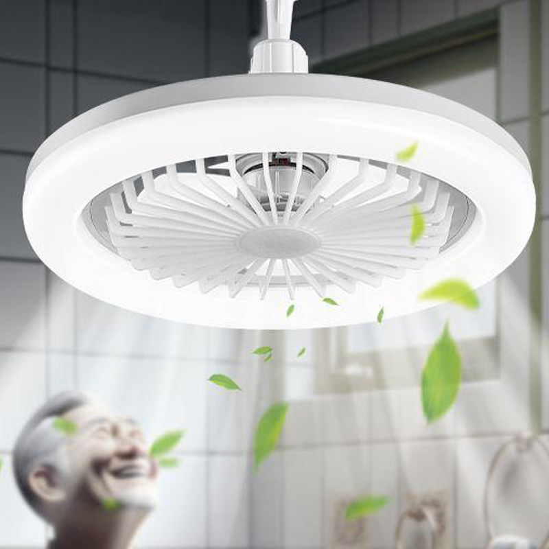 Fan Lamp With Fan Screw Ceiling Kitchen Integrated Led Small Chandelier ...
