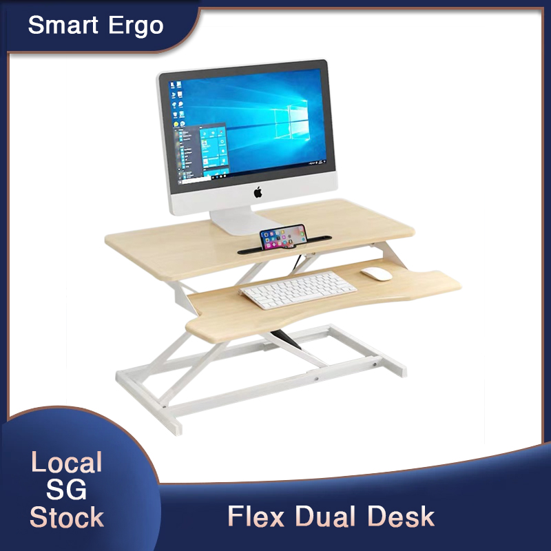 Smart Ergo-Upgraded Desk Converter with hydraulic lift | Ergonomic ...