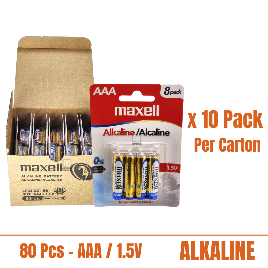 Maxell Battery AA / AAA Battery Alkaline And Heavy Duty [Box] | Lazada ...