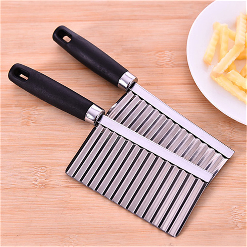 Multifunctional Potato Wavy Edged Knife , Stainless Steel Chopper Salad ...