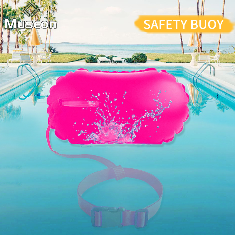 Safety buoy sports device floating inflatable buoy adjustment belt anti ...
