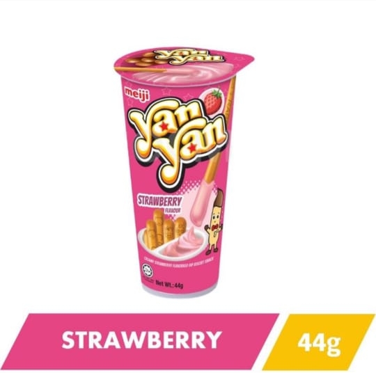 Meiji Yan Yan Chocolate /Strawberry Biscuit Stick 44g | Lazada
