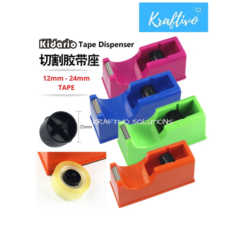 [ FANCY COLOUR ] KTD-25 KIDARIO TAPE DISPENSER (TAPE 24mm ) | Lazada