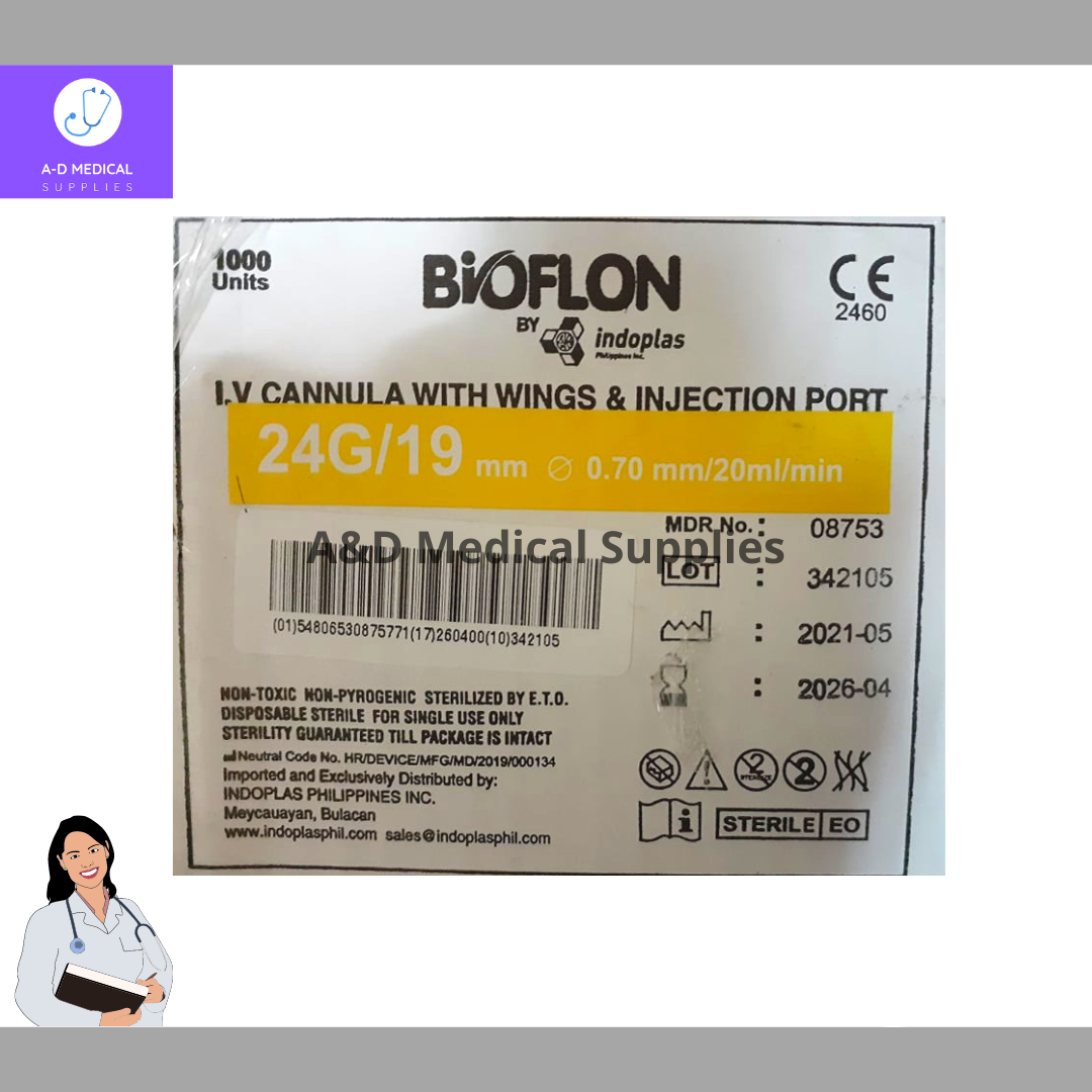 IV Cannula Bioflon G24/19mm (100 pcs) | Lazada PH