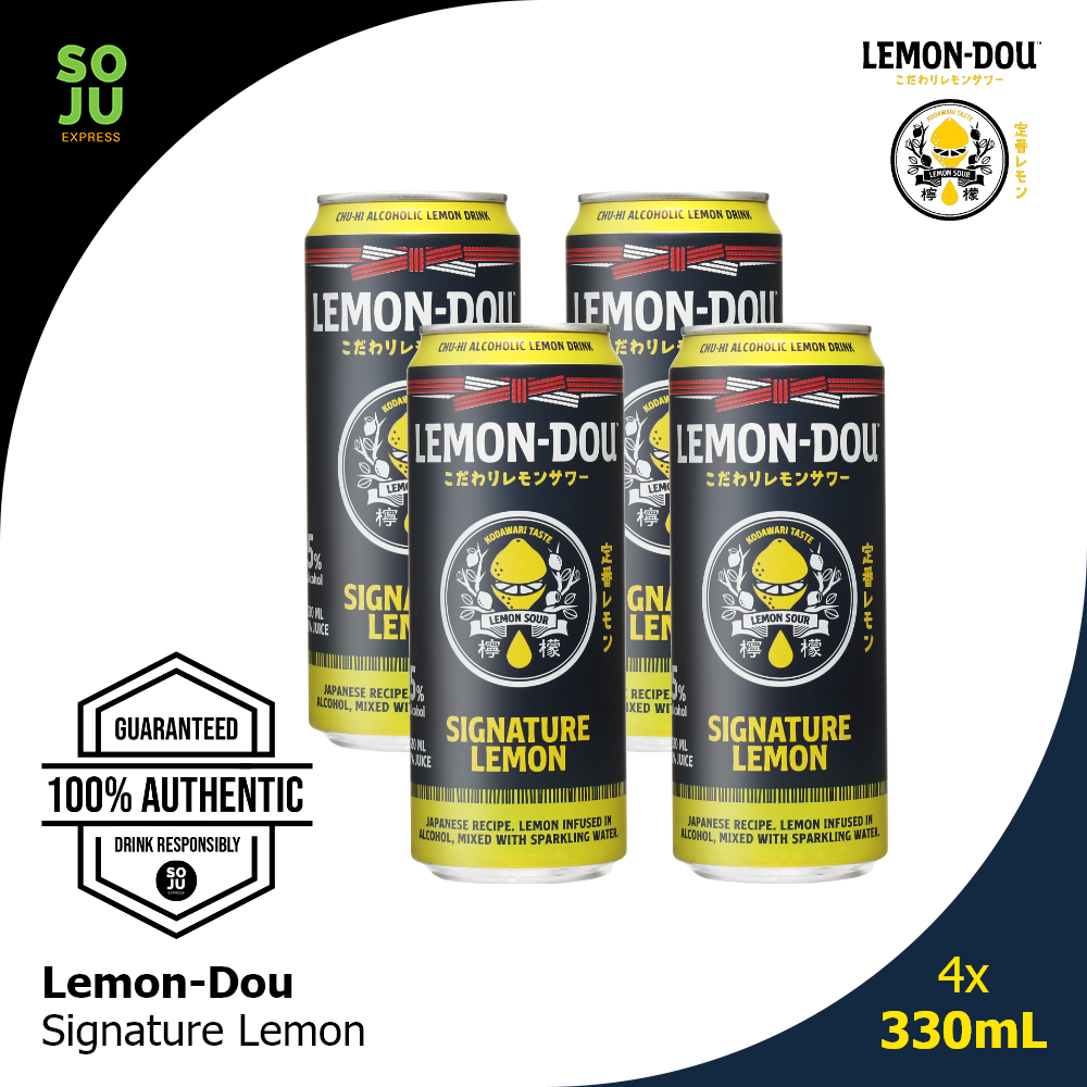 Lemon-Dou - Signature Lemon 5% 330ml x 4 | Lazada PH