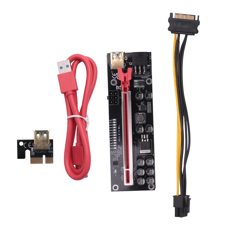 PCIE Riser 011 V011 Pro PCI E Express PCI-E 16X Riser Video Card Riser ...