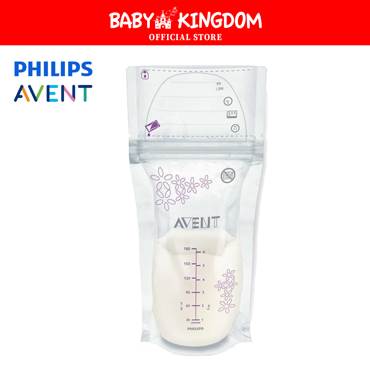 Philips Avent Breastmilk Storage Bags 180ml / 25 bags | Lazada Singapore