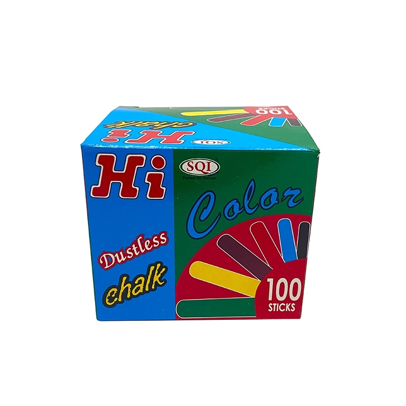 คิดอาร์ท ชอล์กสี ชอล์กเขียนกระดาน 100แท่ง/กล่อง Kidart Hi Chalk ...