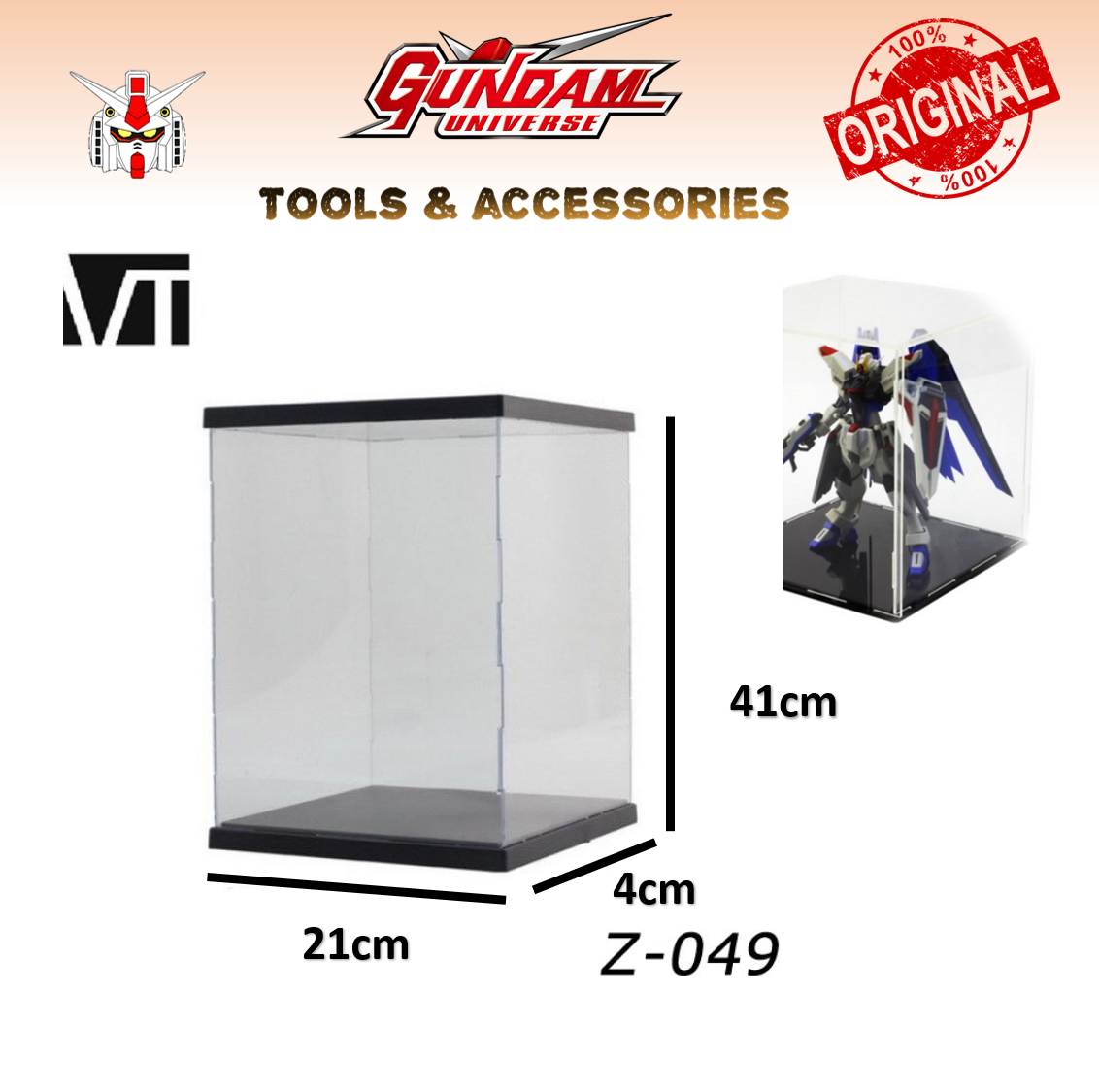 Gundam Display Box with LED Light/ MG Gundam / RG Gundam /HG Gundam ...