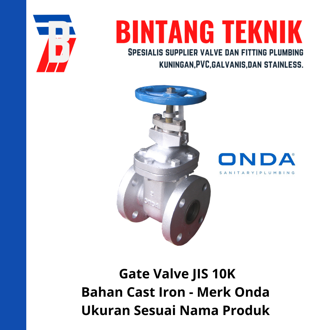 Gate Valve 12" inch Cast Iron Onda JIS 10K | Lazada Indonesia