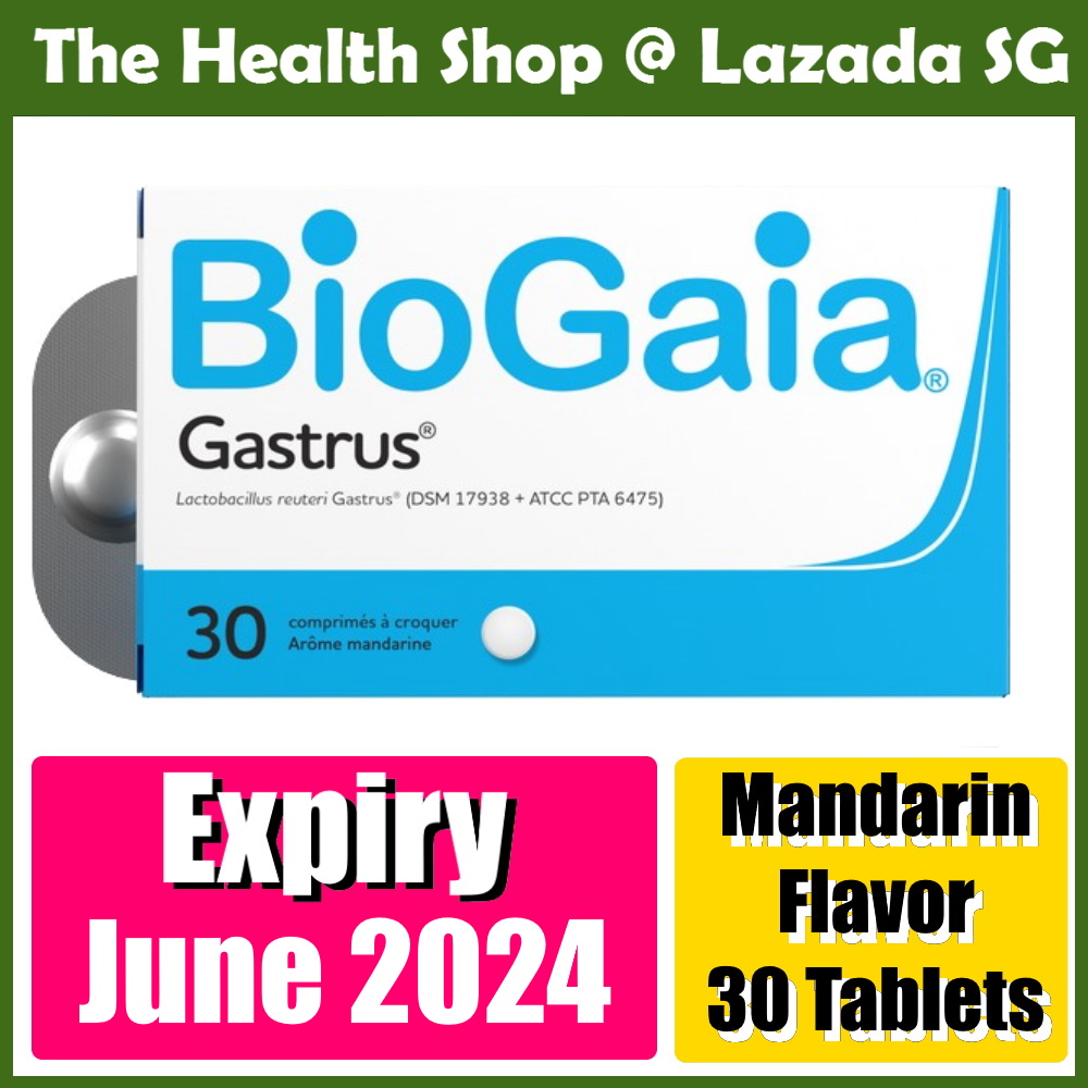 Biogaia Gastrus Probiotic Supplement Mandarin Flavor 200 Million CFU ...
