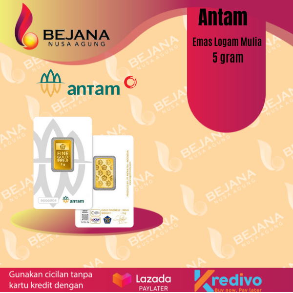 Logam Mulia Emas Antam 5 Gram (Cetakan Terbaru) - CertiCard | Lazada ...