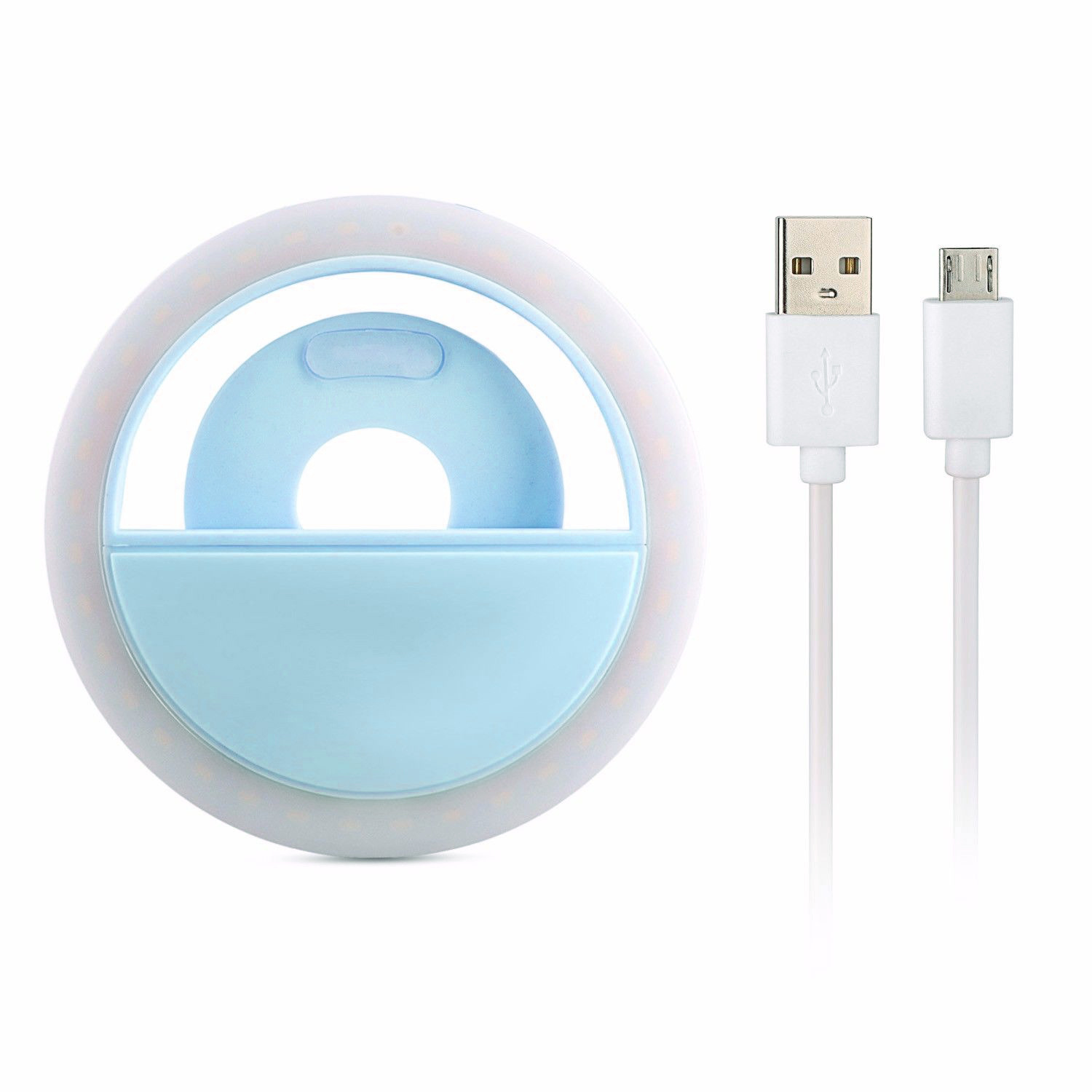 Universal LED Self-timer Artifact Beauty Mobile Light Portable Ring ...