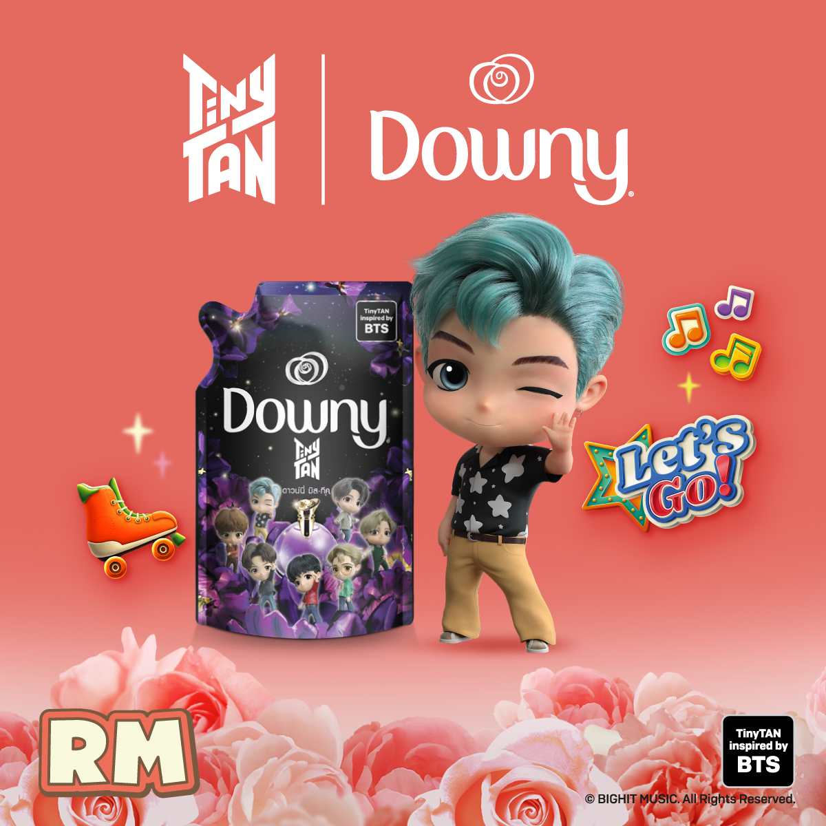Downy ดาวน์นี่ น้ำยาปรับผ้านุ่ม สเปเชี่ยล อิดิชั่น กับ BTS Character ...