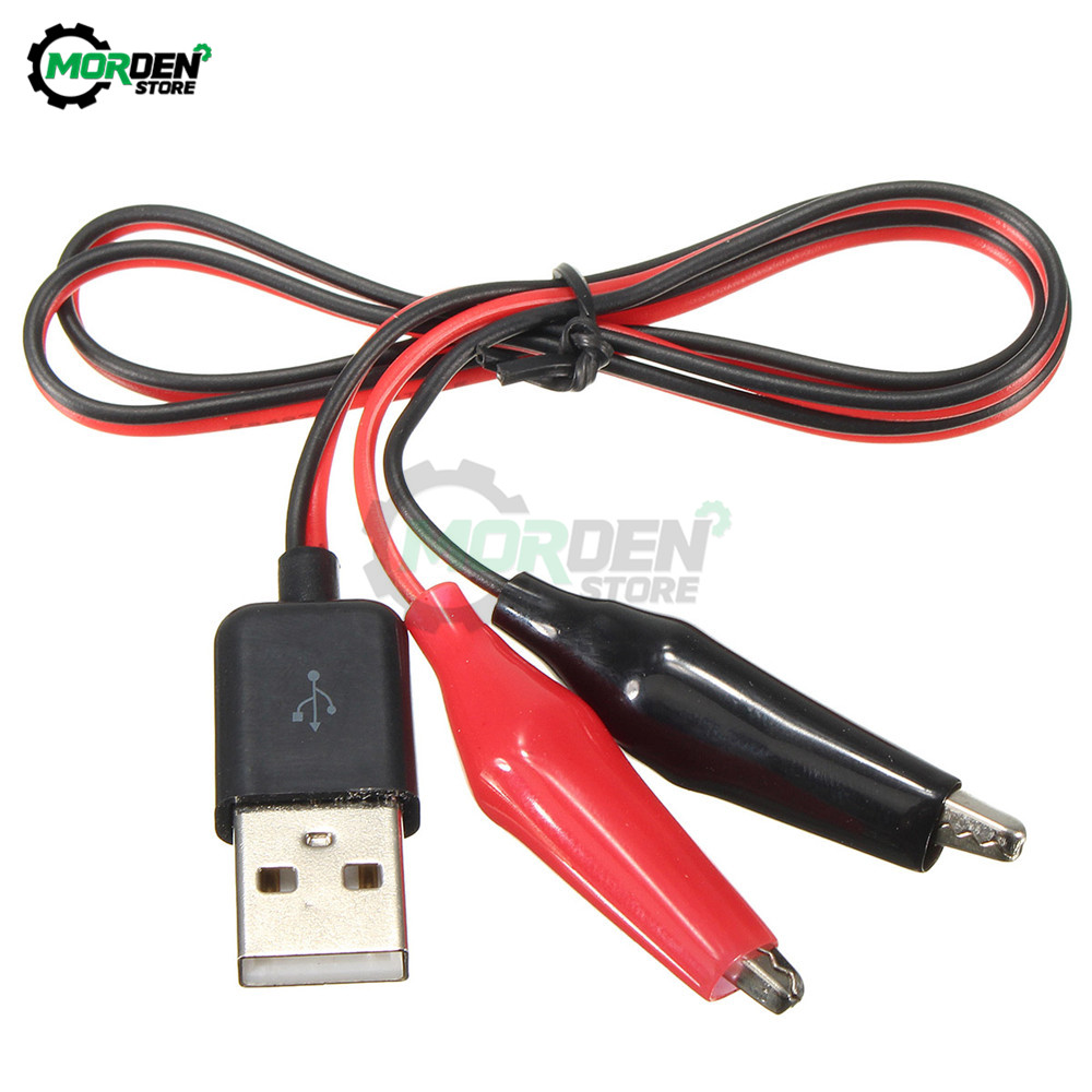 【LitWorld】Alligator Clips wire Male/female to USB Adapter Cable ...